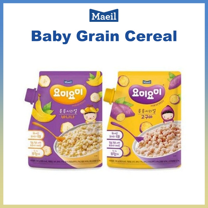 [Yomi Yomk] Baby Grain Cereal 100g (Banana, Sweet Potato) / made from ...