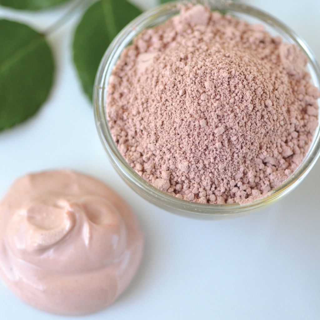 MERAH 20g/ 100g - natural Pink French Clay Powder/ 20g 100g - Natural ...