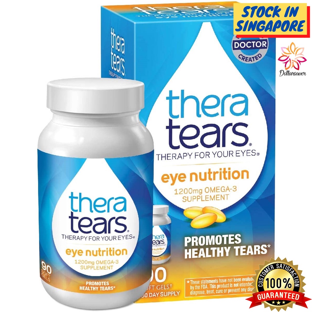 Thera Tears Omega 3 Supplement 1200mg, 90 Softgels thera tears | Shopee ...