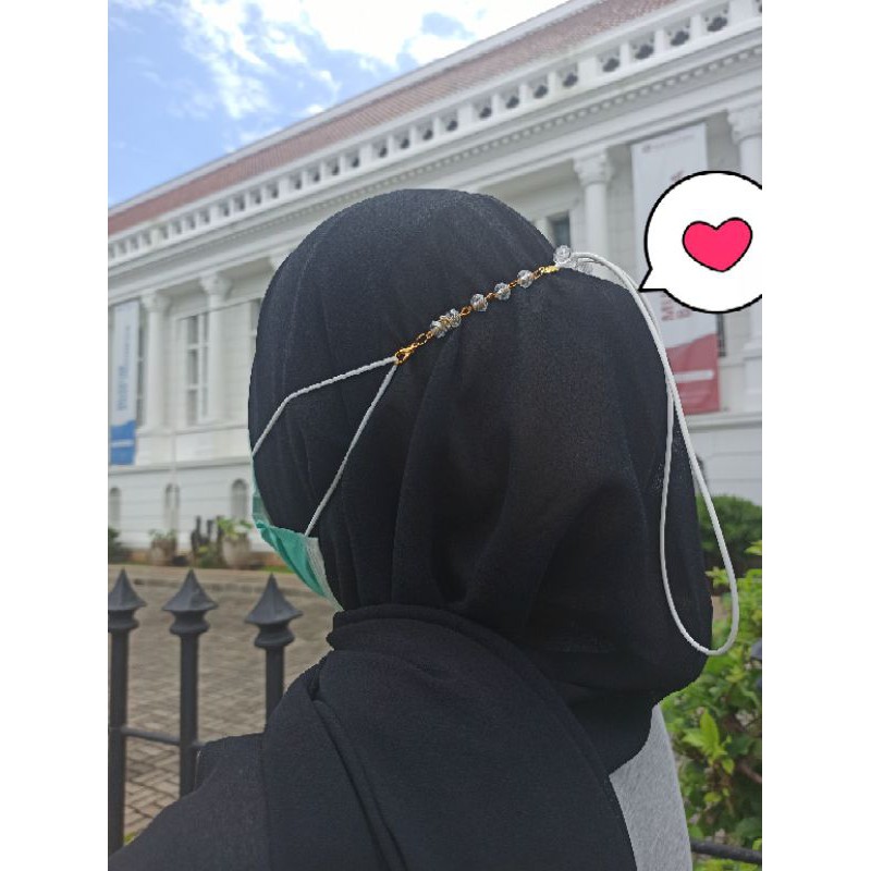 2 in 1 Mask Strap / Mask Connector / Hijab With Stopper / Mask Lanyard ...