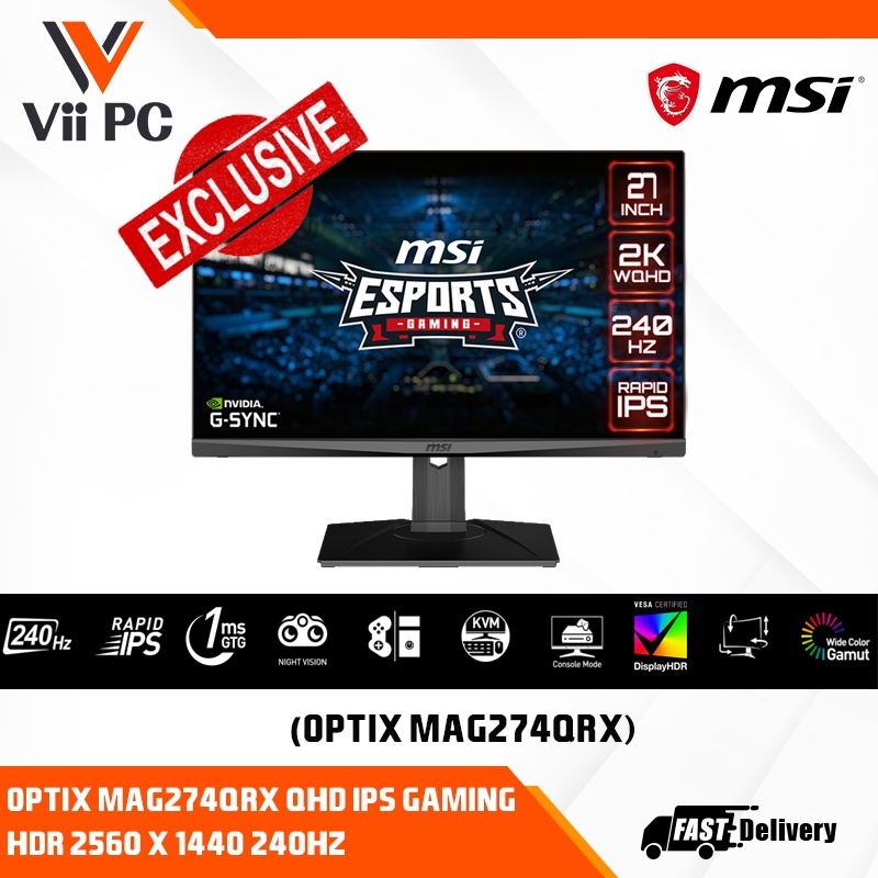 [EXCLUSIVE][MAG274QRF UPGRADED MODEL][KVM]MSI Optix MAG274QRX 27" QHD ...