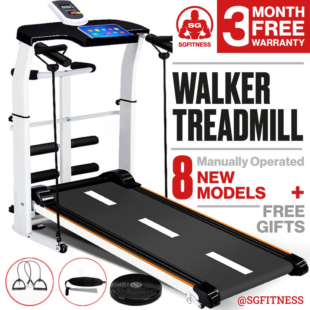 [INSTOCK] Manual Home Gym Treadmill - No Electricity Required | Shopee ...