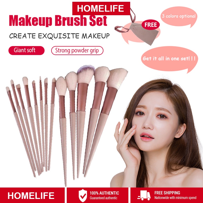 13pcs/set Facial Makeup Brushes Set Face Cosmetic Beauty Eye Shadow ...