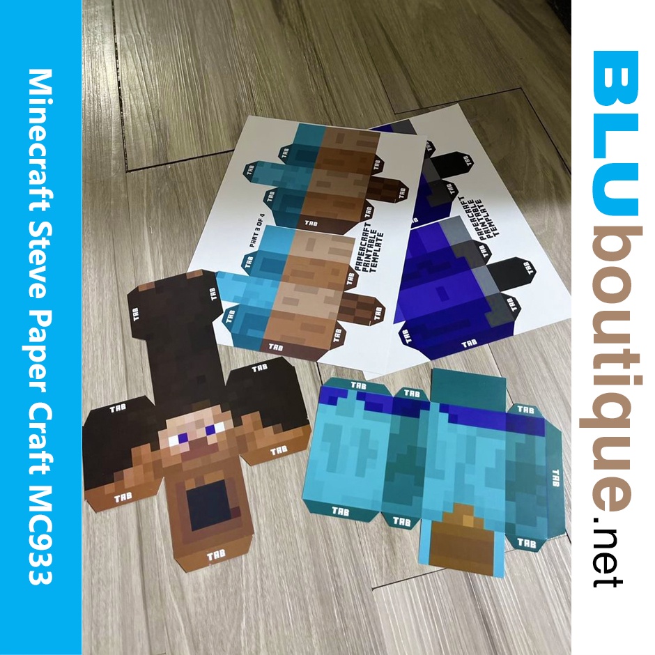 Printable Minecraft Steve Papercraft Printable Papercrafts