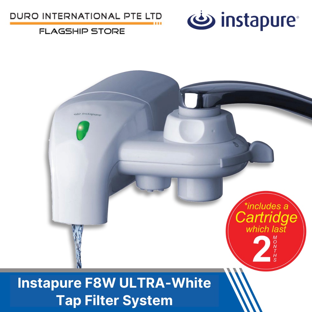 Instapure F8W ULTRA-White Tap Filter System (includes 2 month startup ...