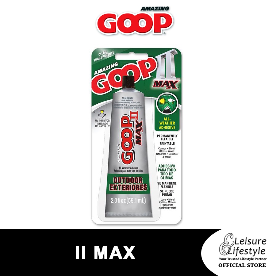 Amazing Goop II MAX All Weather Adhesive Glue Clear / Transparent 59ML ...