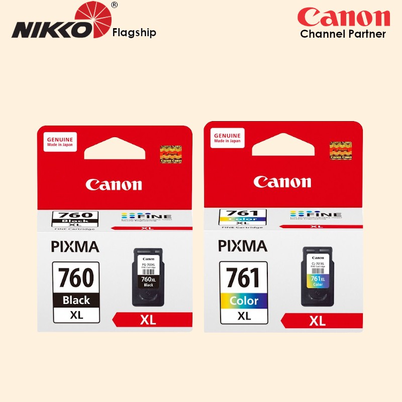 SET Canon PG-760XL CL-761XL PG760XL CL761XL PG 760XL CL 761XL Black ...