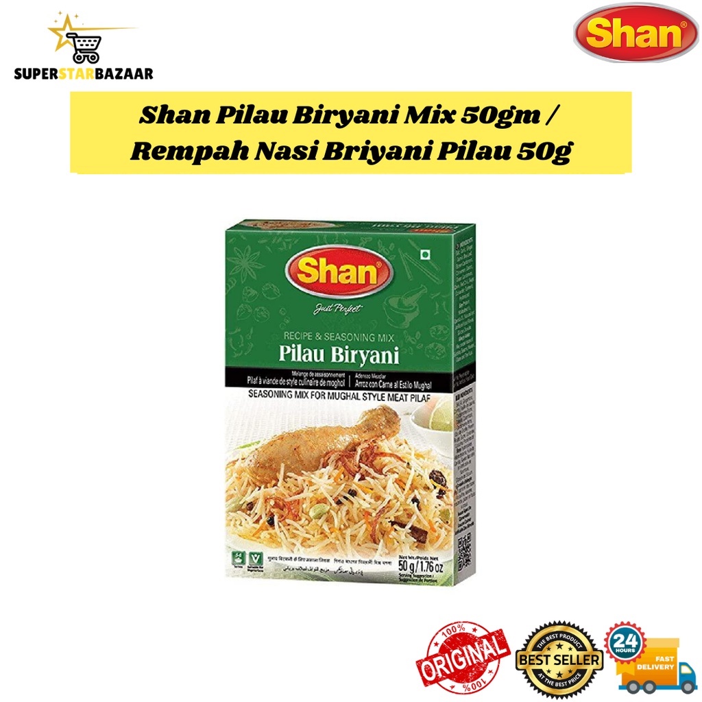 Shan Pilau Biryani Mix 50gm/spice Rice Briyani Pilau 50g | Shopee Singapore