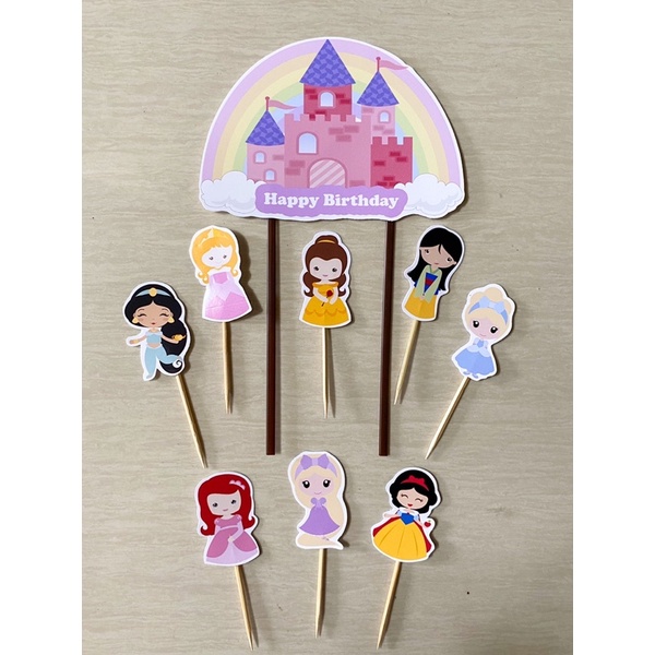 PRINCESS CHIBI TOPPER / PRINCESS CHIBI CAKE TOPPER / SNOW WHITE TOPPER ...