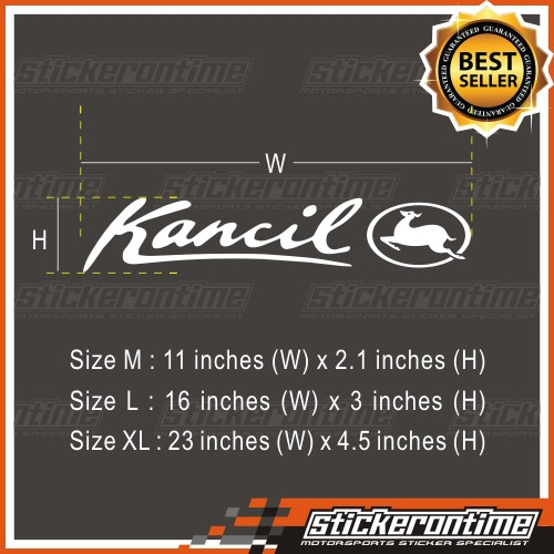 Perodua Kancil Decal Car Sticker Kancil 660cc 850cc | Shopee Singapore