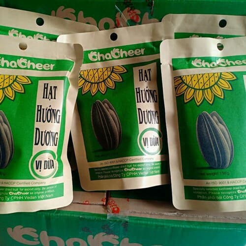 Combo of 20 packs of Chacheer Sunflower Seeds with coconut flavor, 40g ...