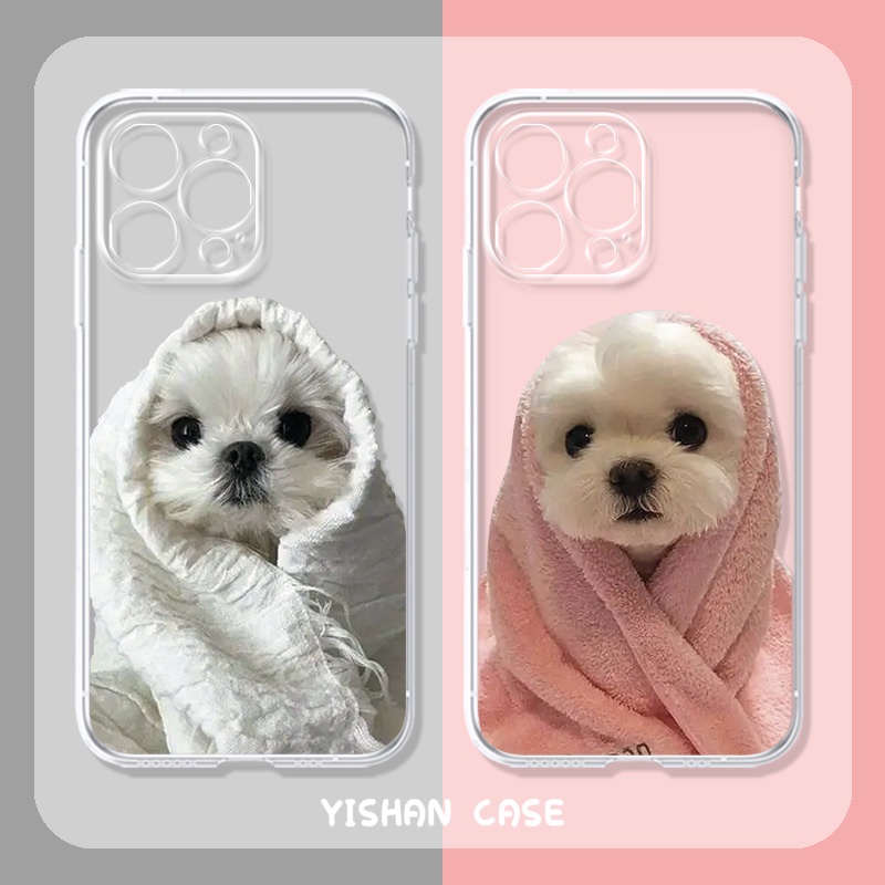 Cute Dog Phone Case Shock-Resistant Suitable For Iphone 13 Pro 11 Max ...