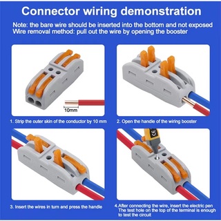 New 3PCS Universal Compact Wire Connector Splitter Quick Electrical ...
