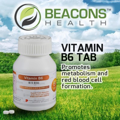 Vitamin B6 Tablet (60’s) (Expiry is 06/2027) | Shopee Singapore