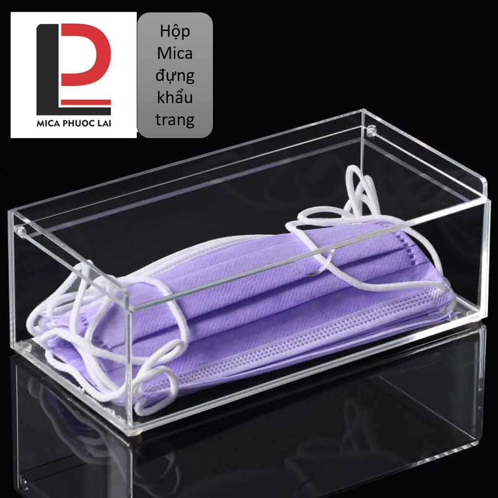 Mica box for masks and tissues/ High quality acrylic box (20-10-7cm ...