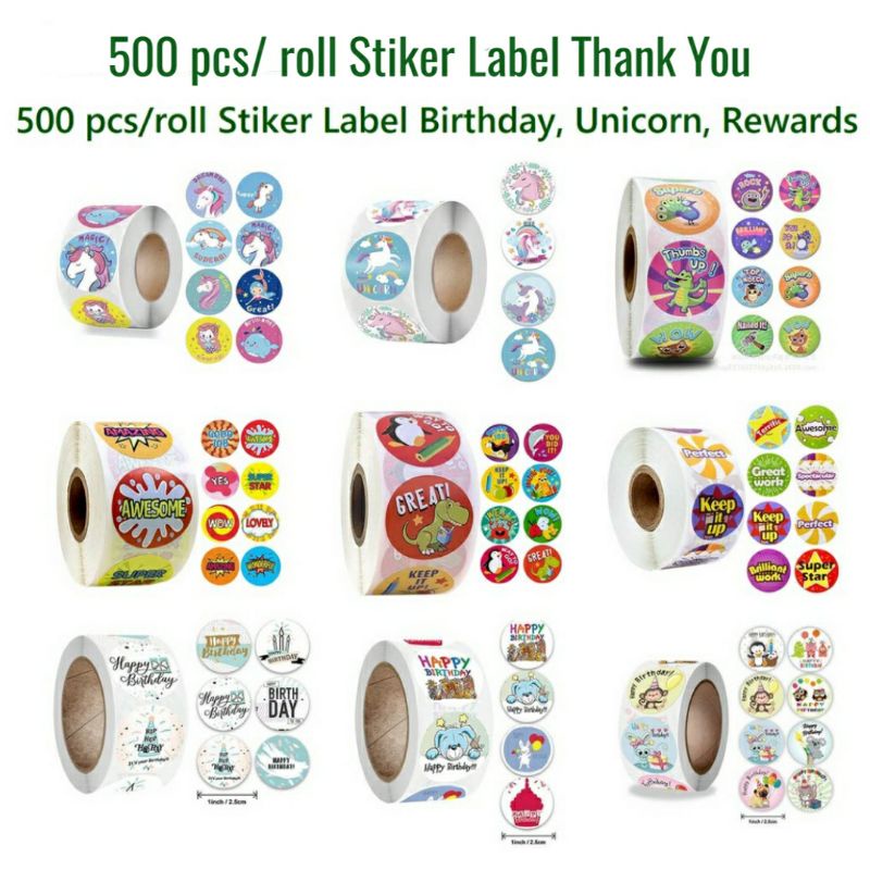 Thank You Label roll Sticker l Bible Verse l HBD l Reward 1 roll ...
