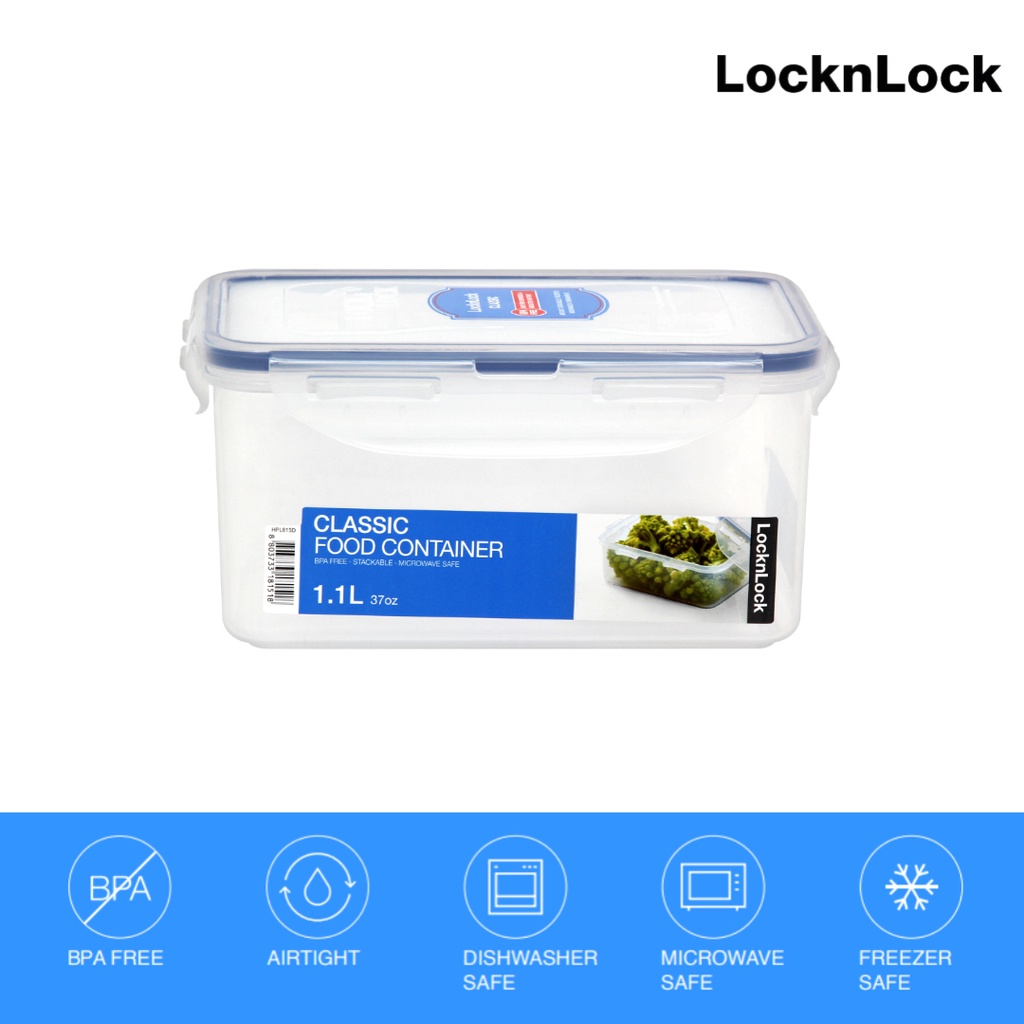 LocknLock Official Classic Airtight Food Container 1.1L (HPL-815D ...