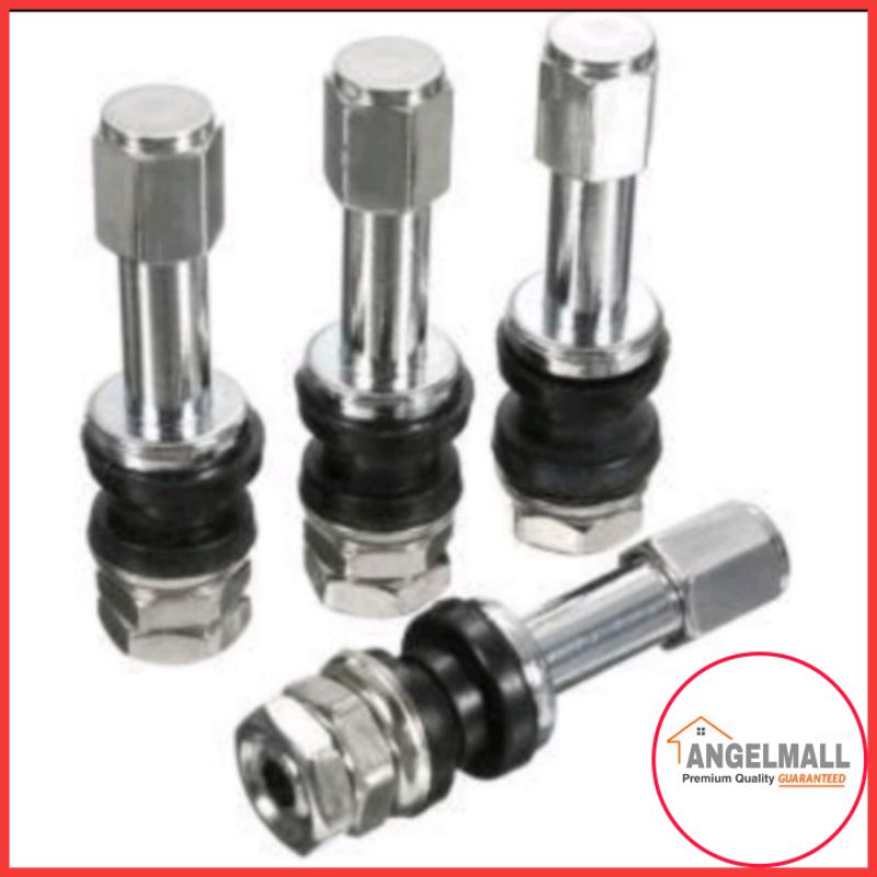 Car Auto Stainless Steel Clamp-In Tubeless Tyre Wheel Valves(Air Nut ...