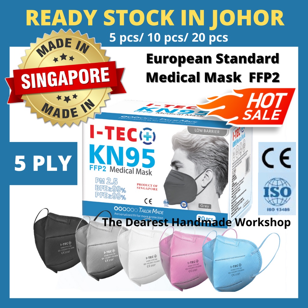 FREE SHIPPING! KN95 Medical Face Mask Product of Singapore-BFE PFE ...