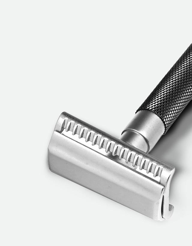 Parker - 55SL-GR Safety Razor, 3 piece, Semi-Slant, Graphite Finish ...