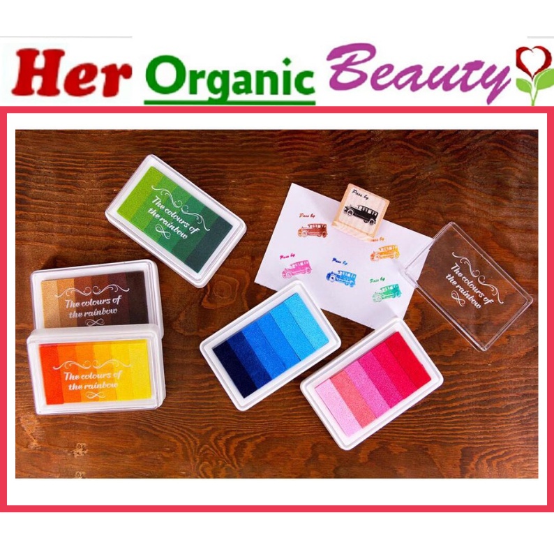 Craft Ink 6-Shade Pad for Rubber Stamps, Painting, Scrap Booking, etc ...