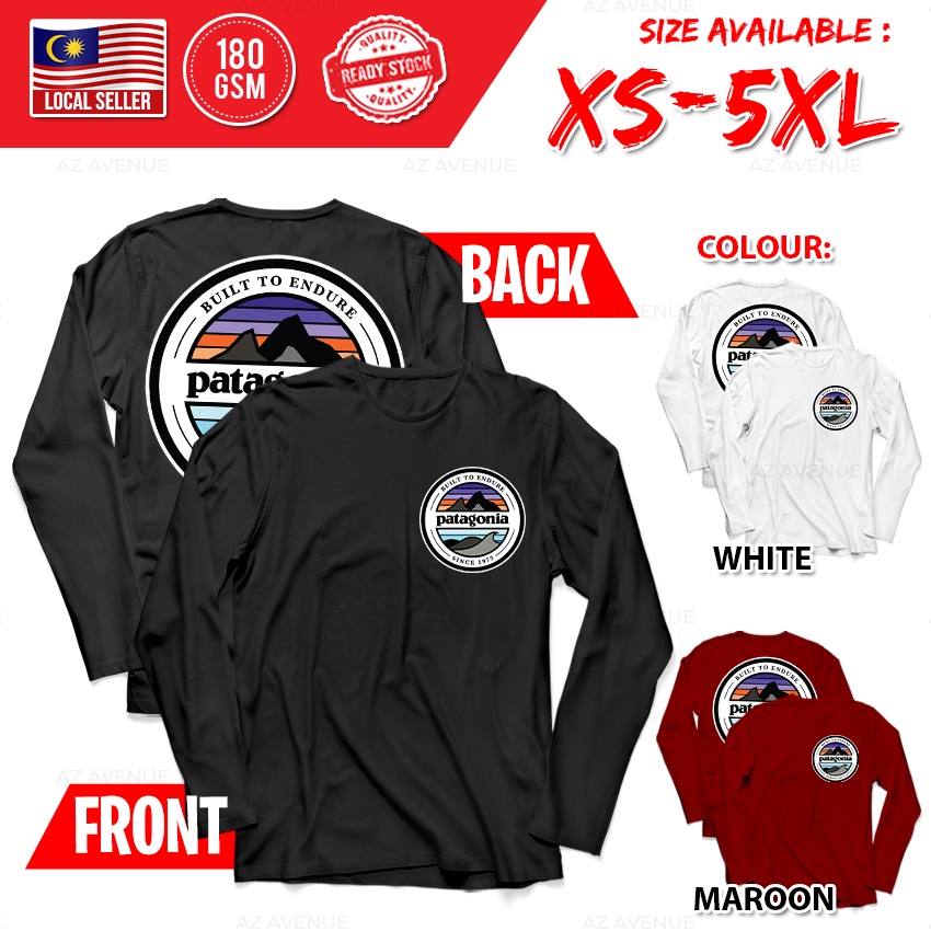 PATAGONIA Sportswear Sport Lengan Panjang T-Shirt T Shirt Baju Long ...