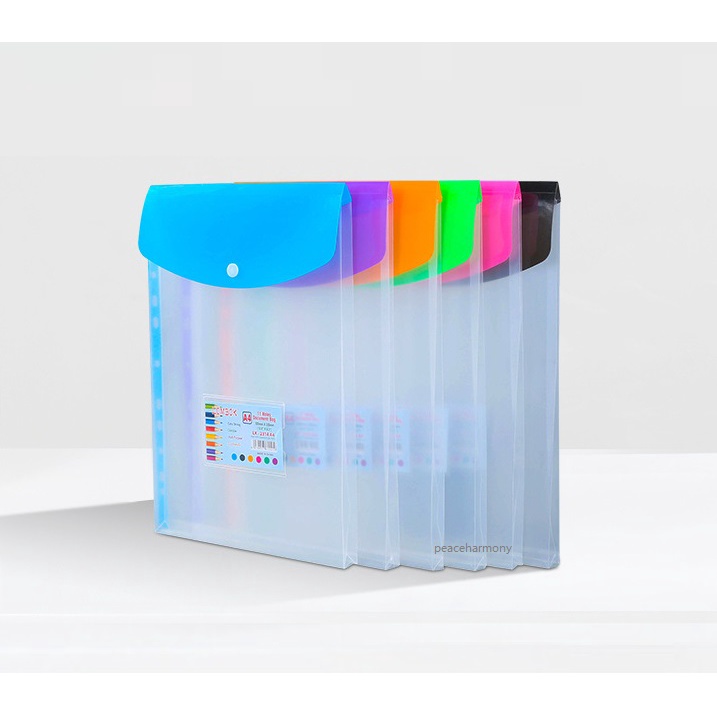 A4 Expandable Button File, Protector sheet /11 Holes Document Holder ...