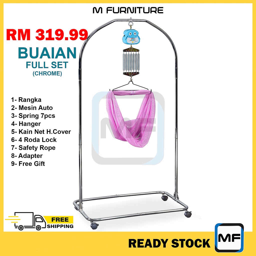 Baby Spring Cot Stand MFC9 - Baby Cradle Stand Frame Buaian Baby Cradle ...