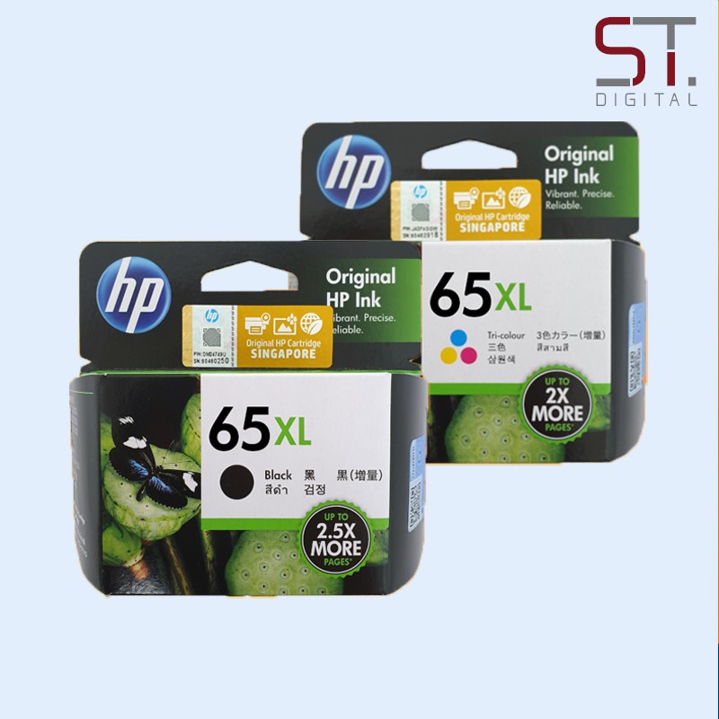 HP 65XL Black Color Ink Cartridge DESKJET 2620 / 2621 / 2622 / 2623 ...