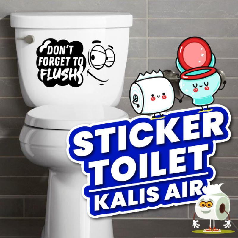 STICKER FLUSH TOILET (KALIS AIR) | Shopee Singapore