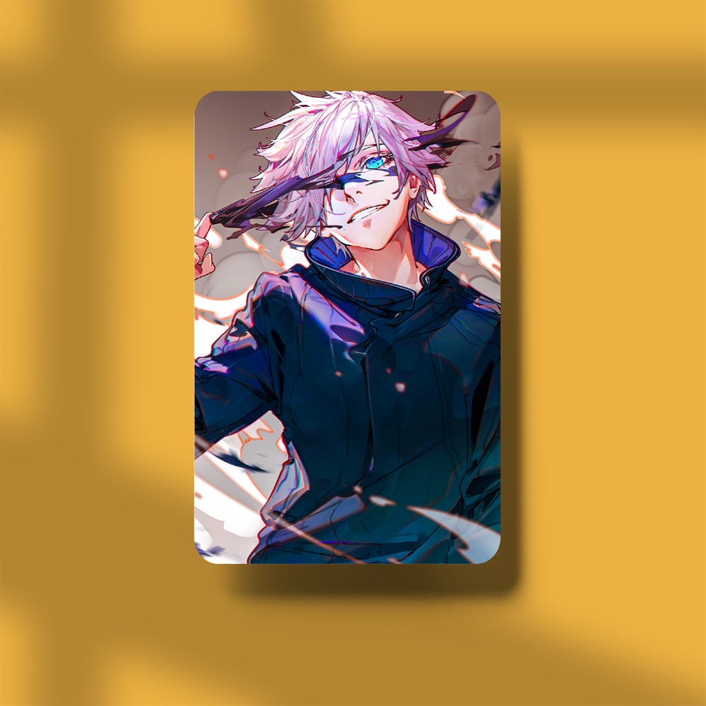 [ PHOTOCARD ] Gojo Satoru Jujutsu Kaisen Anime Corner Card - Cardboard ...