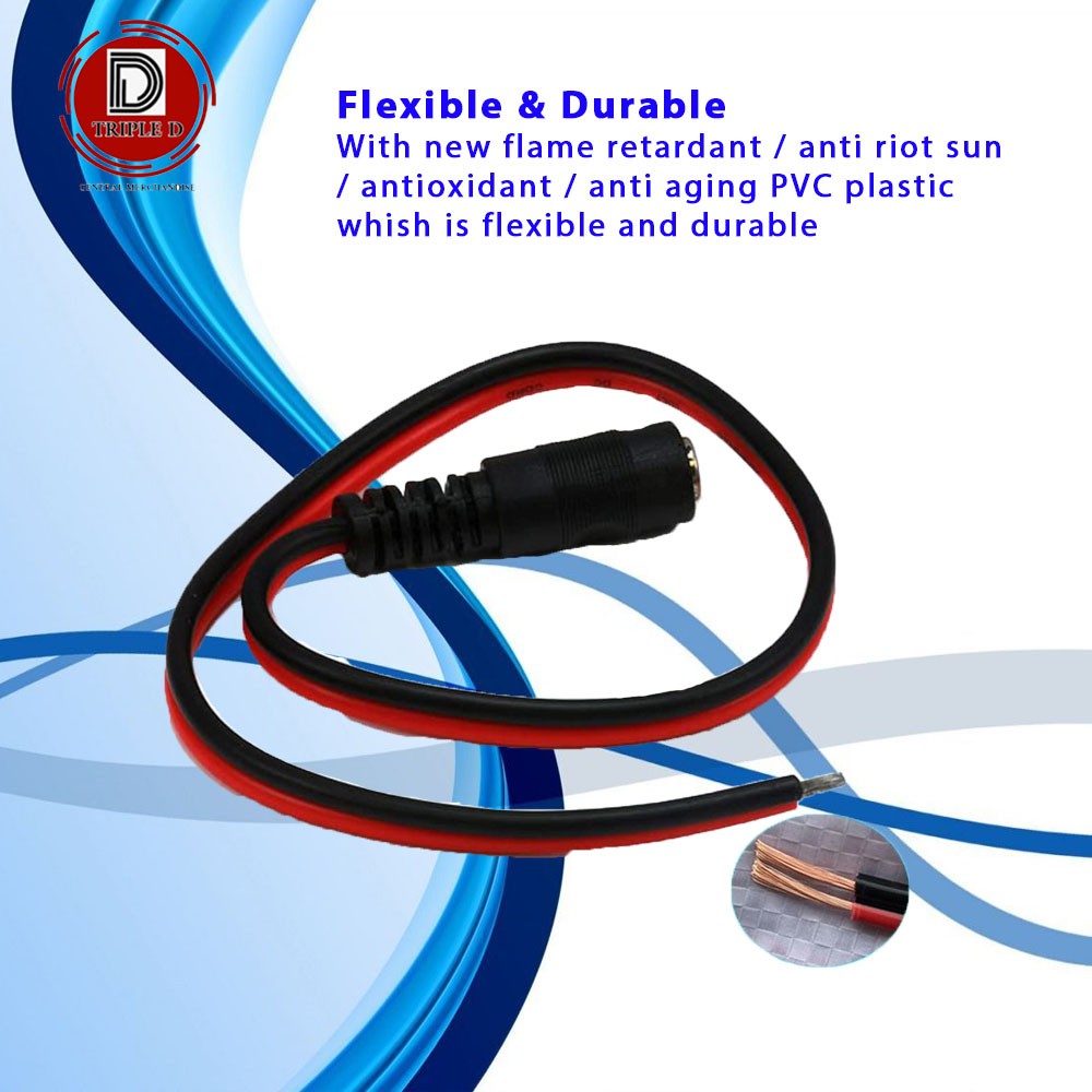 DC Cable Female Power Balun Plug Connector pigtail female power ...