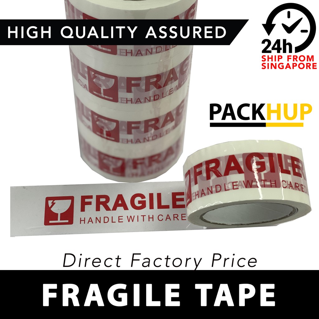 [PACKHUP] Fragile Tape Handle With Care Self Adhesive / Masking Tape ...