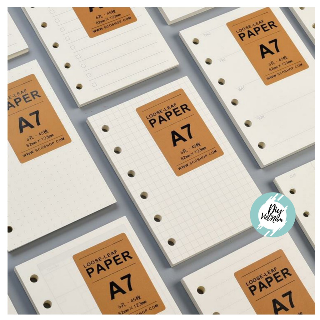 Refill A7 6 HOLE PAPER | Shopee Singapore