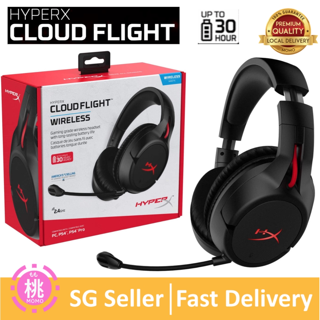HyperX Cloud Flight PS4 / PS5 - Wireless Gaming Headset, headphones ...
