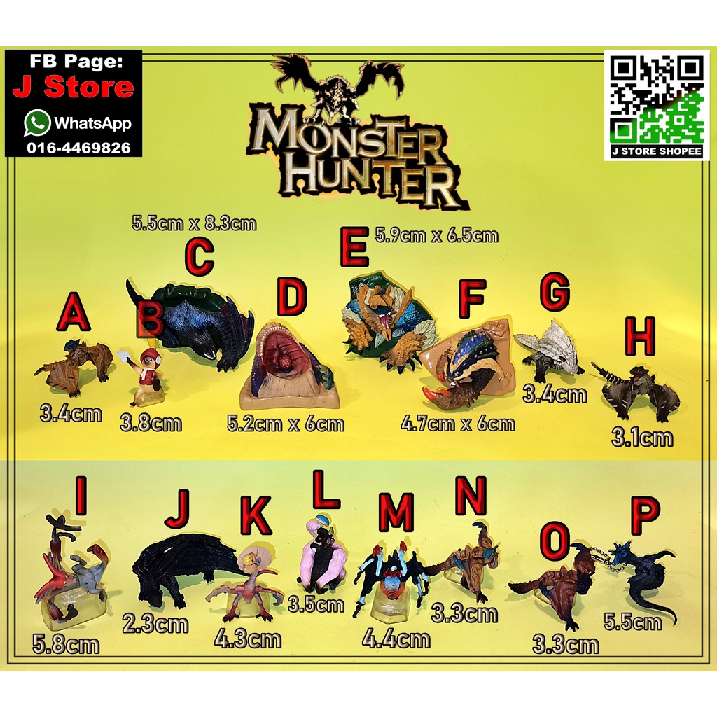 Monster hunter figure collection ( J Store ) | Shopee Singapore