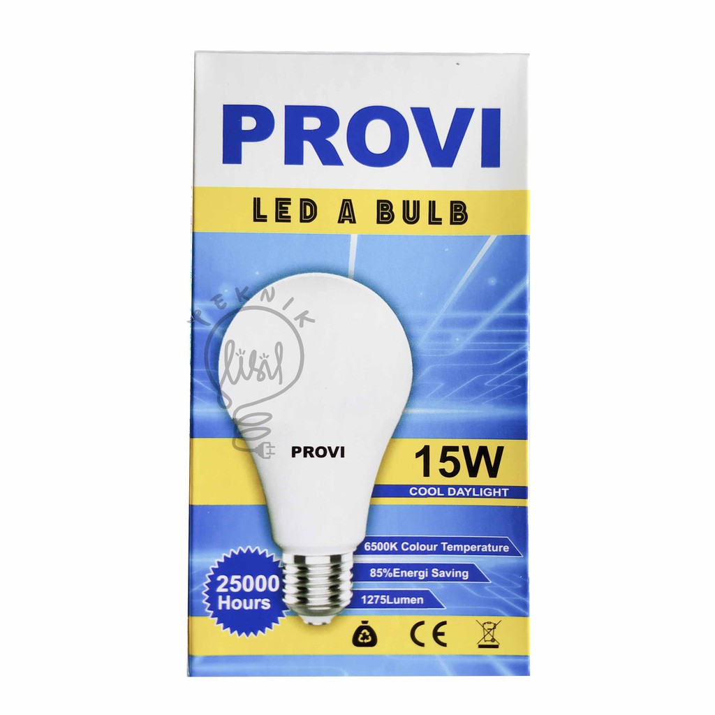 PUTIH Provi LED LAMP ROUND 15 WATT COOL DAYLIGHT 6500K WHITE NICE ...