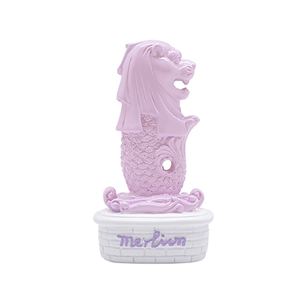 3.5" Merlion Statue (Pastel Purple) | Shopee Singapore