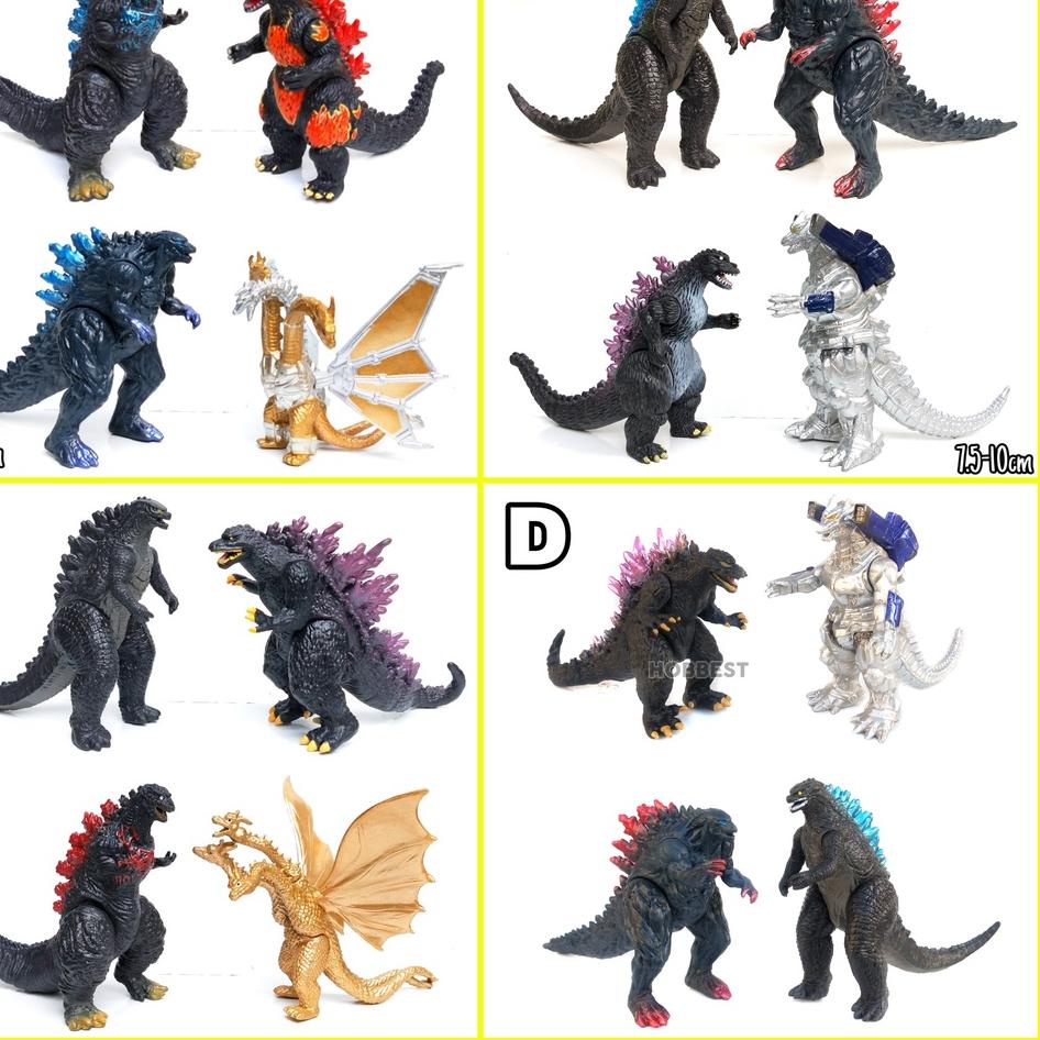 Most Latest Action Figure GODZILLA Contents 4 pcs - Miniature Topper ...