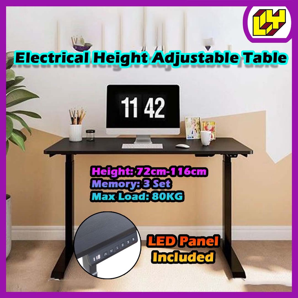 Height Adjustable Table Electrical Table Electric Office Auto Rising ...