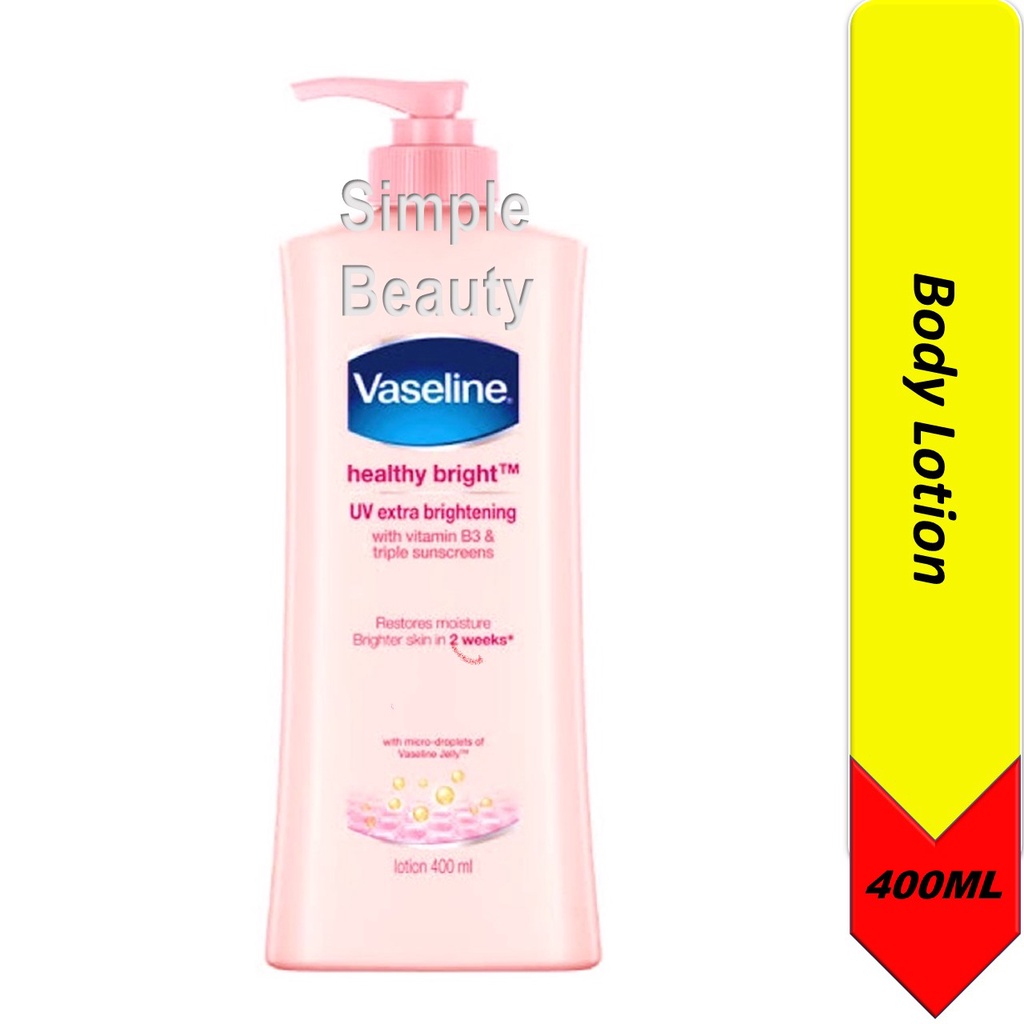 Vaseline Healthy Bright UV Extra Brightening Body Lotion, 400ML ...