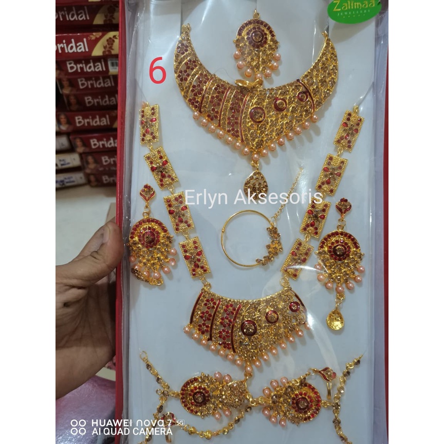 Indian BRIDAL Necklace SET/Indian BRIDAL SET/Indian Jewelry SILVER/GOLD/MARUN Wholesale | Shopee ...
