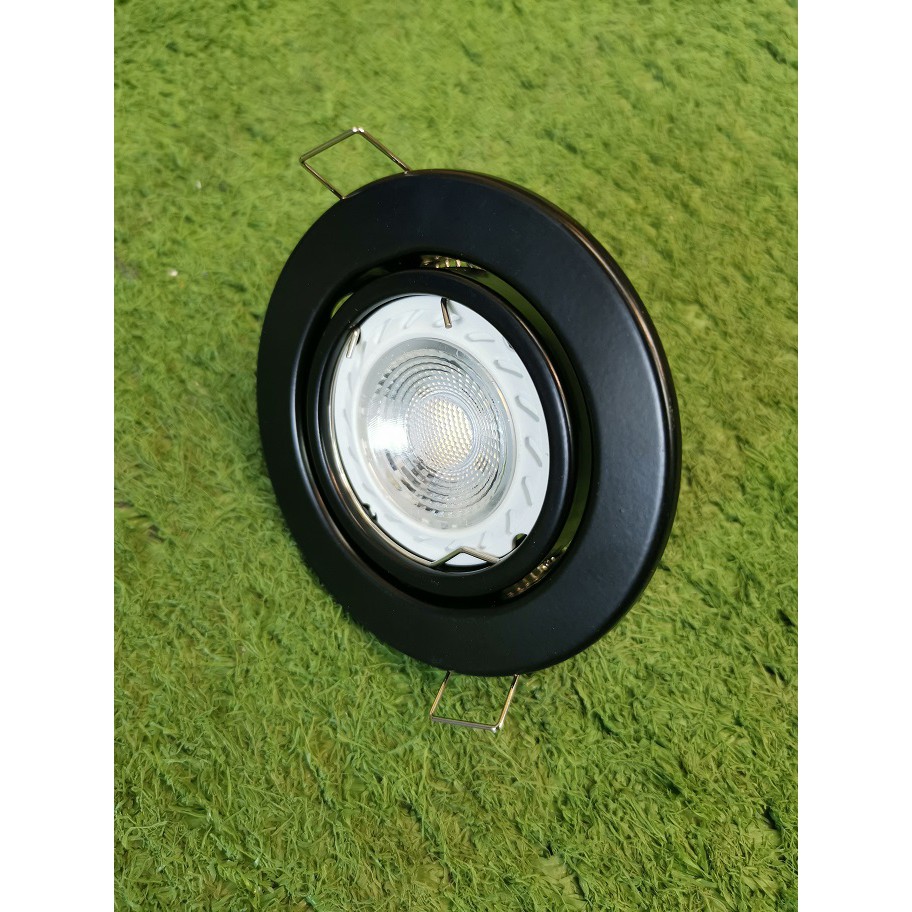 GU10 Bulb SIngle Spotlight Round Square Downlight Casing Adjustable ...