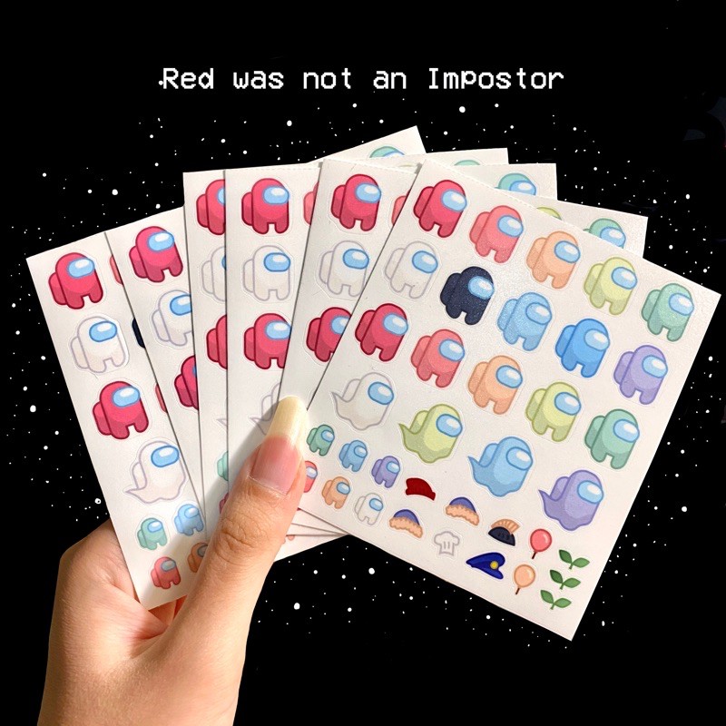 Among Us Sticker (sticker Among Us Sticker Bujo Sticker Journaling ...