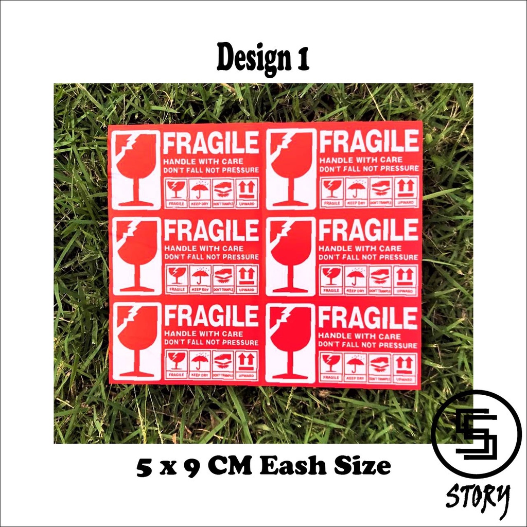Fragile Sticker 9 x 5 cm /15 x9 cm Fragile label Sticker indication for ...