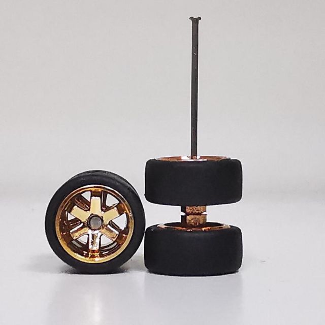 Hot Wheels Rubber Tyre - tayar TE37 (chrome copper) | Shopee Singapore