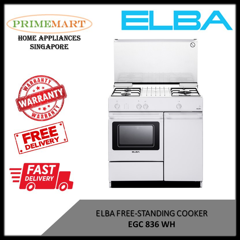 ELBA EGC 836 WH FREE-STANDING COOKER - 1 YEAR LOCAL MANUFACTURER ...