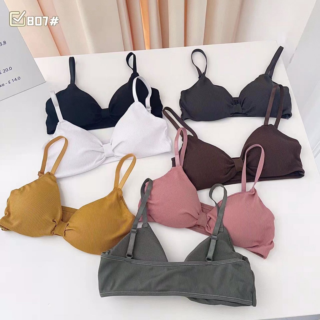 Ladies Bra Bow Sling Thread Heart Knot Tube Top Seamless Strap Chest ...