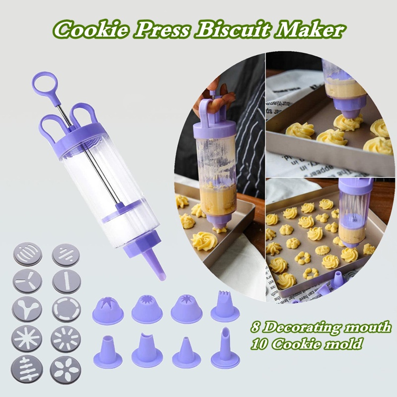 Biscuit Maker Gun Machine Mould Making Cake Decoration Molds Pastry ...