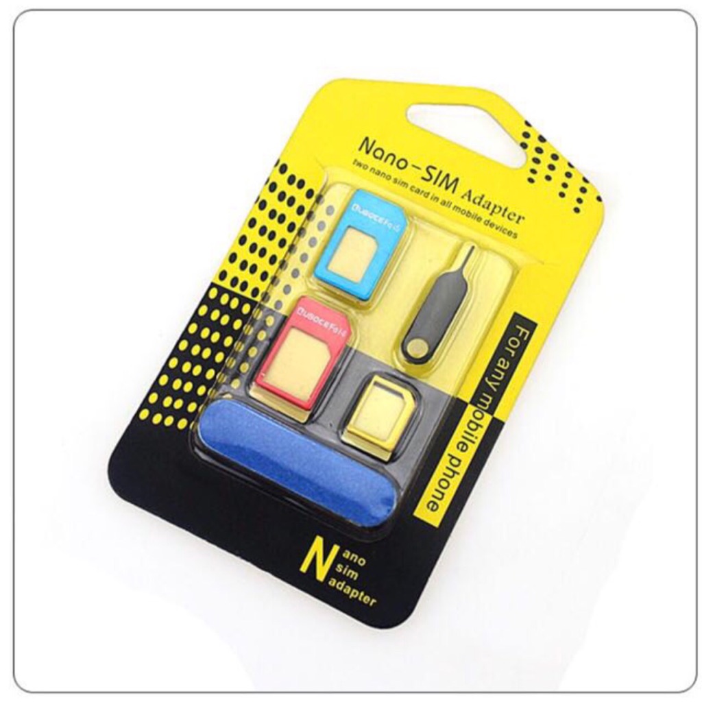 Aluminum Metal Sim Card Adaptor ( 5 in One ) | Shopee Singapore